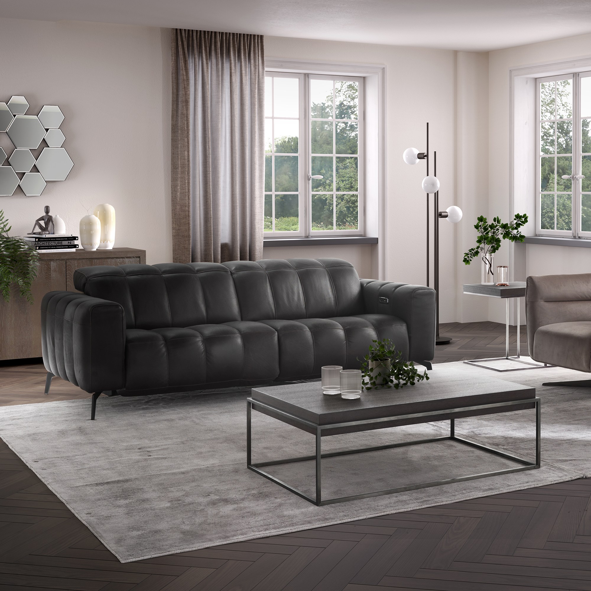 Natuzzi Editions Portento Electric Recliner Loveseat | Cookes Furniture