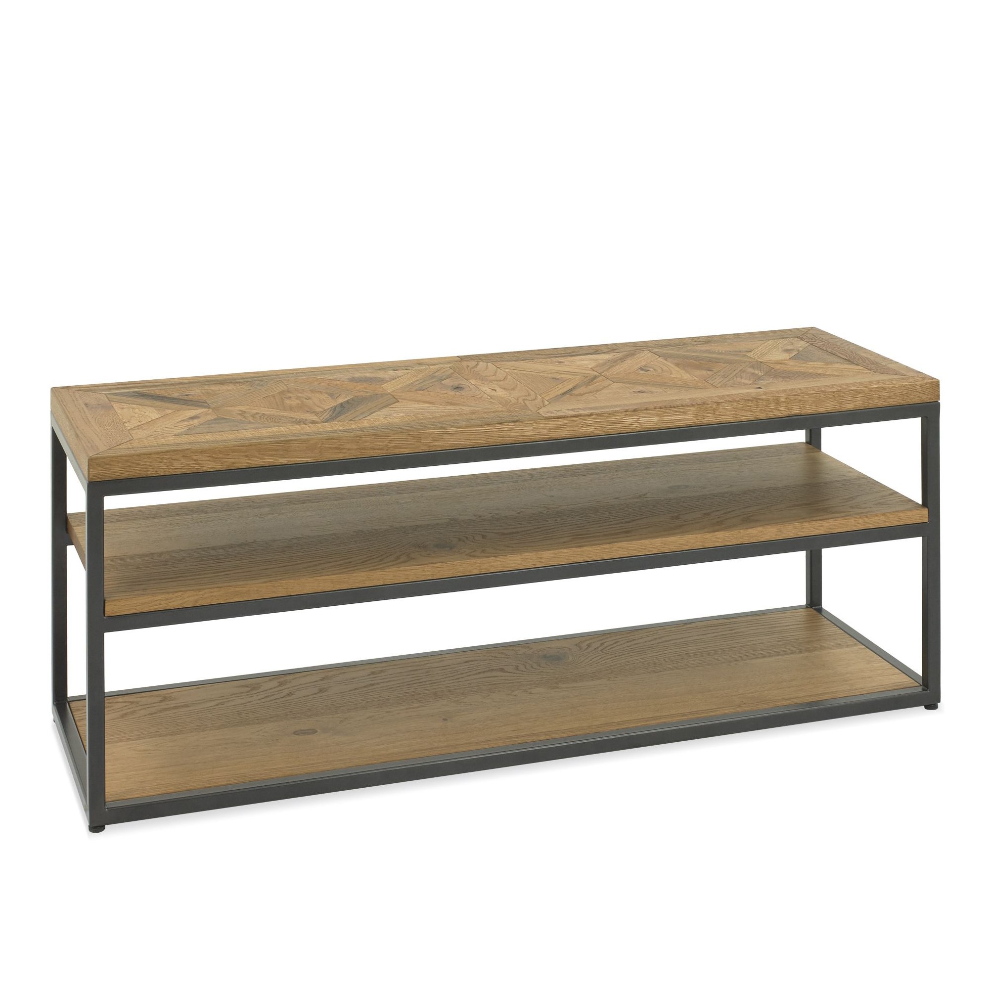 IRIS RUSTIC OAK DINING Cookes Collection Iris Open Entertainment Unit ...