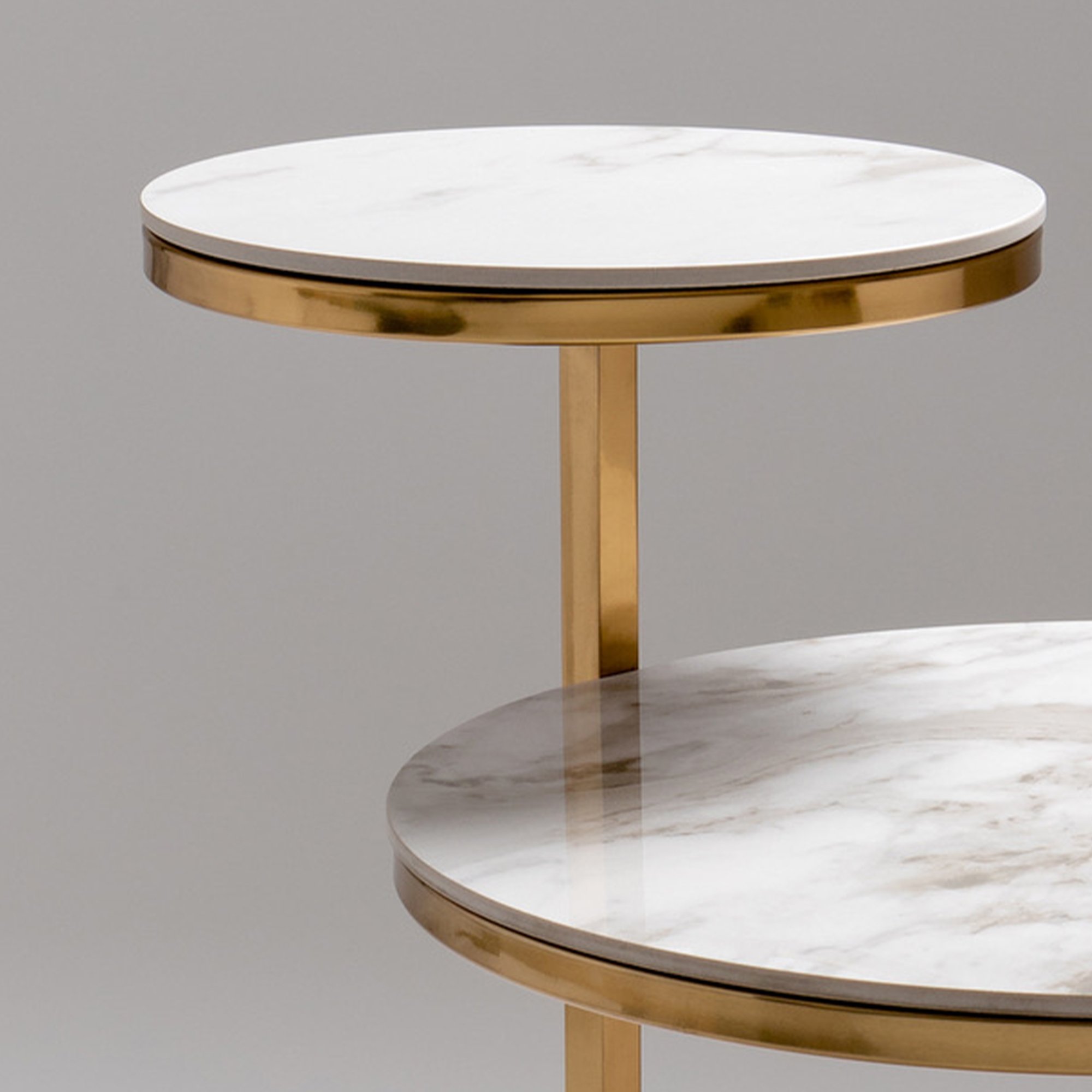 SMALL TABLES Cruz Brushed Brass Side Table | Cookes Furniture