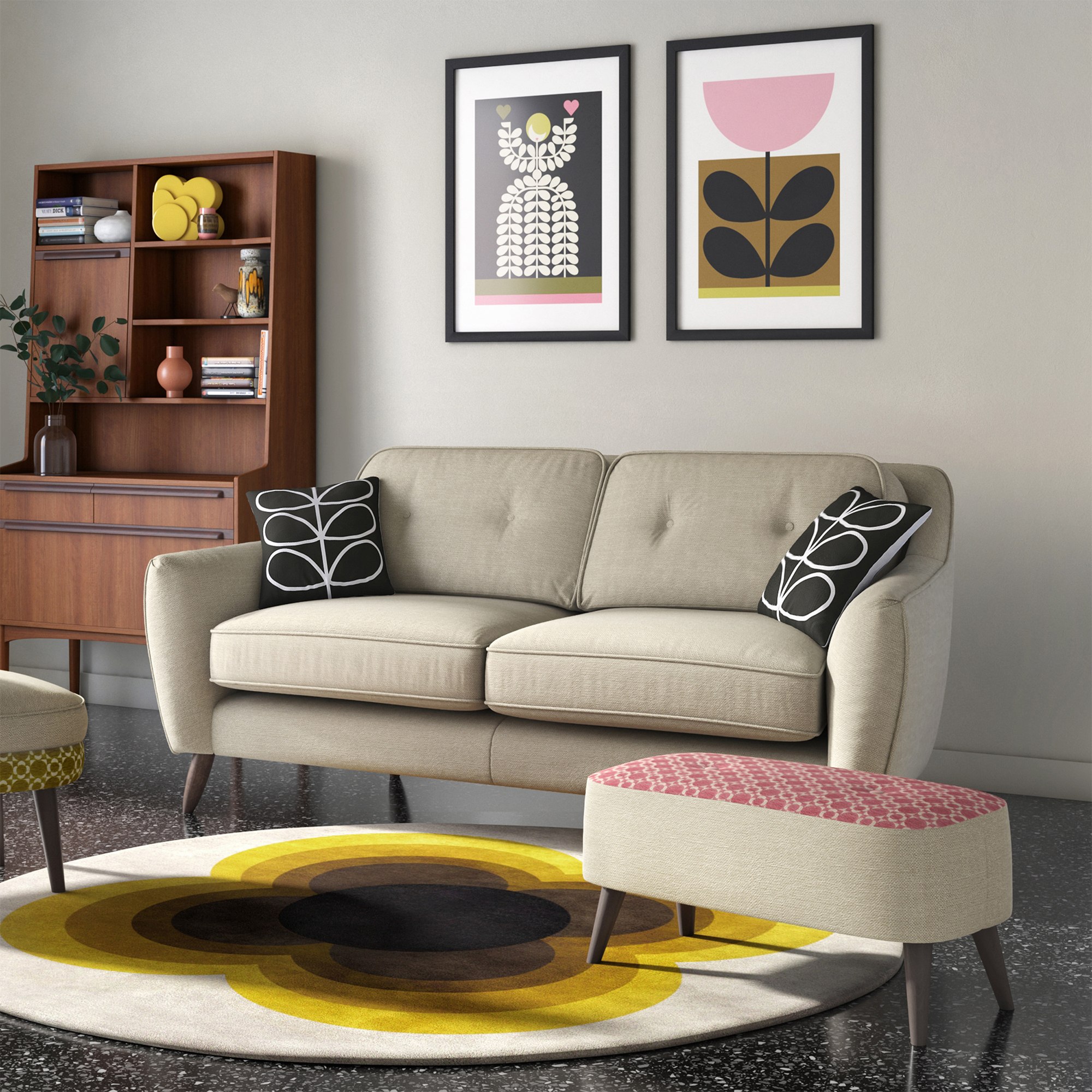 Orla Kiely Laurel Medium Sofa | Cookes Furniture