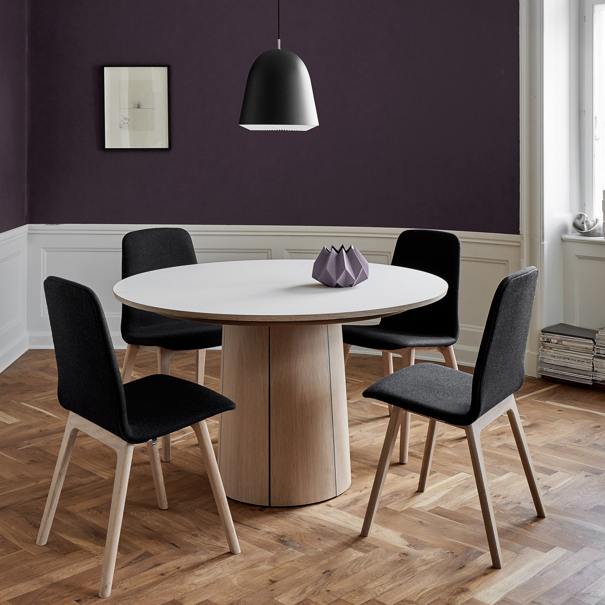 Oak Skovby Extending Table 4 Chairs Cookes Furniture