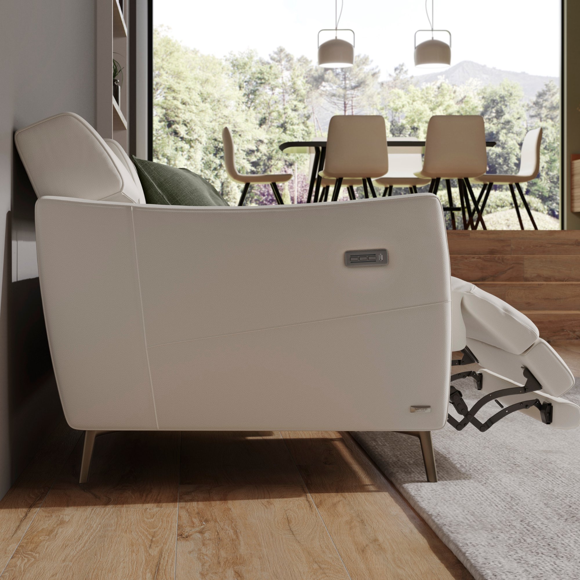 Natuzzi Editions Greg Large Recliner Sofa | Cookes Furniture