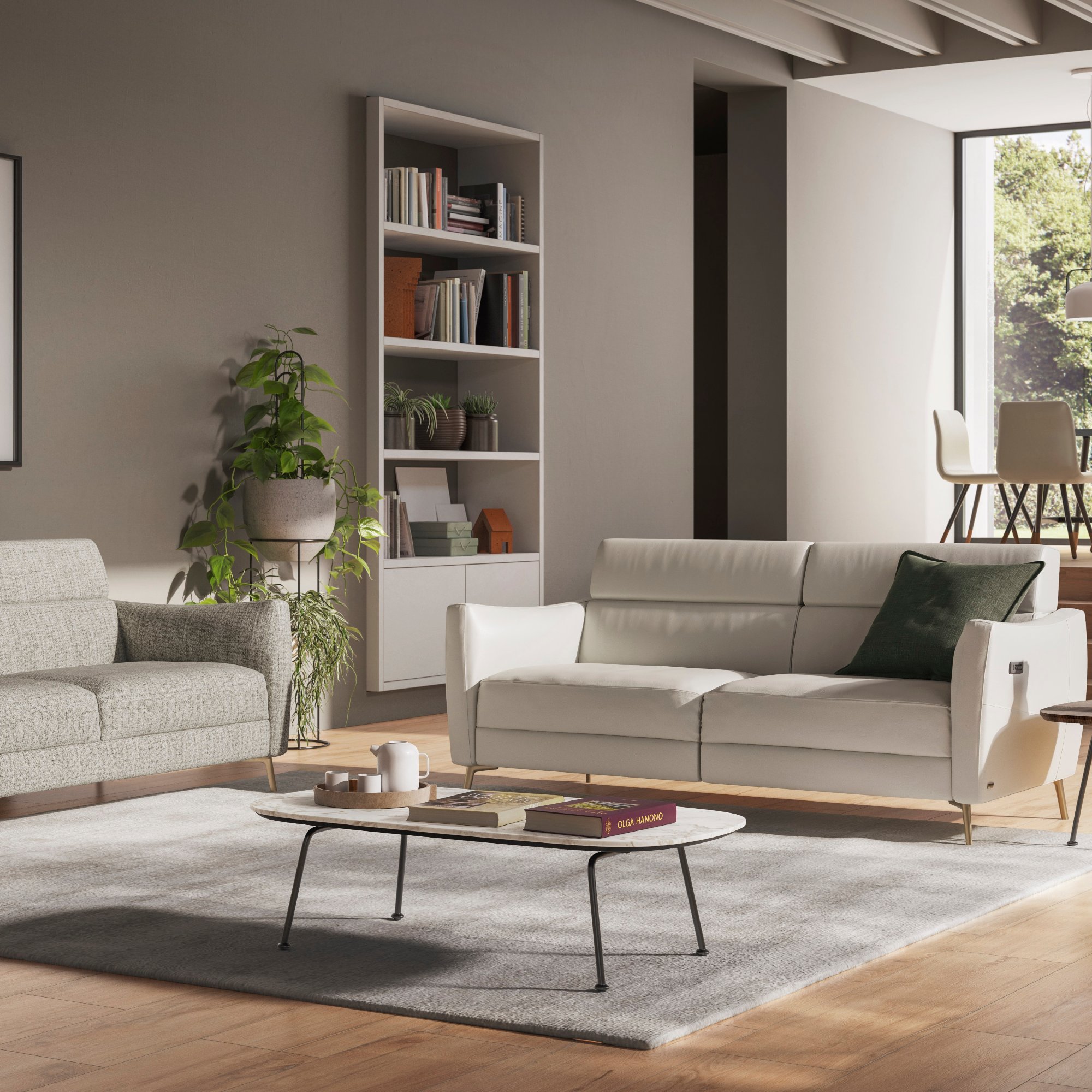 Natuzzi Editions Greg Large Recliner Sofa | Cookes Furniture