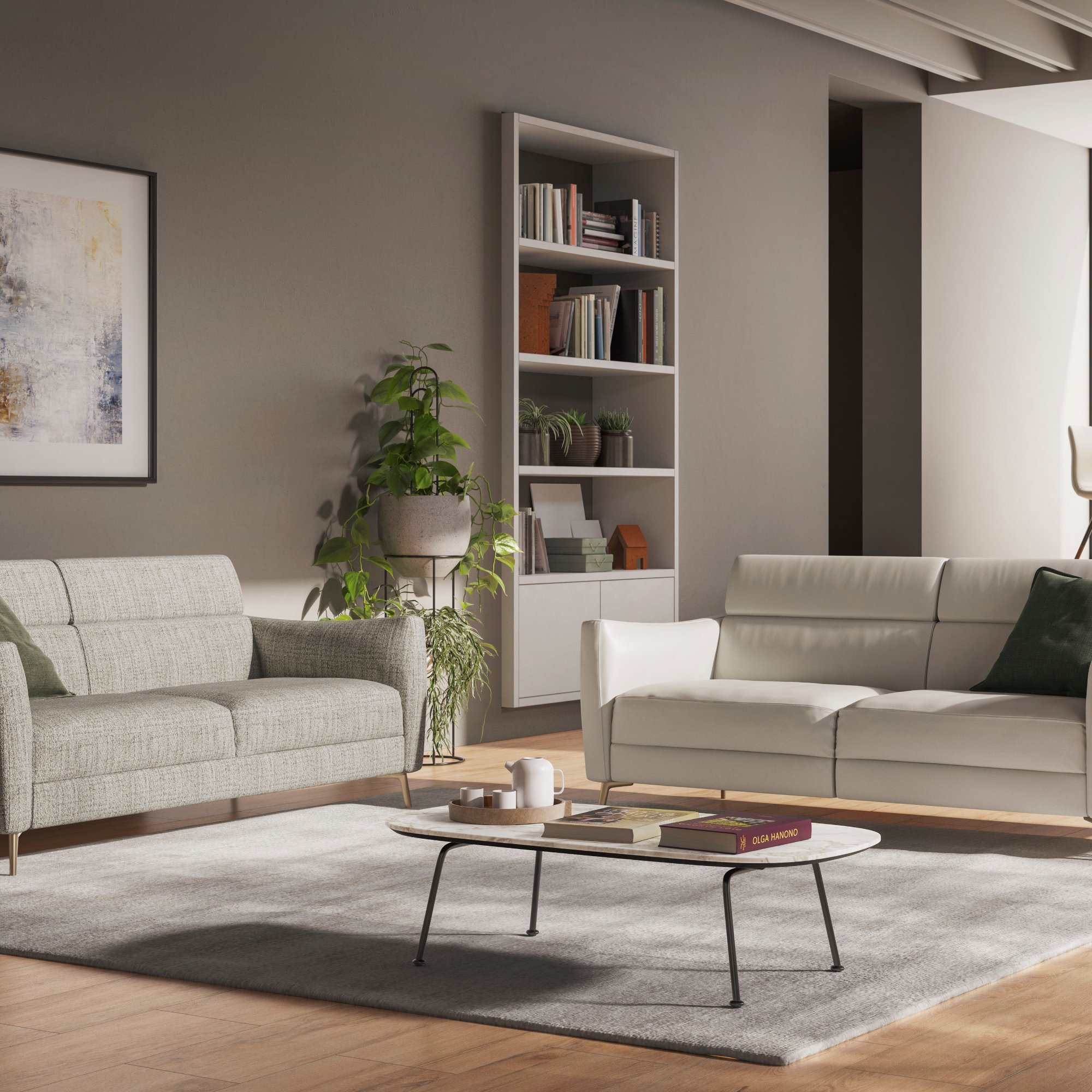 Natuzzi Editions Greg Recliner Loveseat | Cookes Furniture