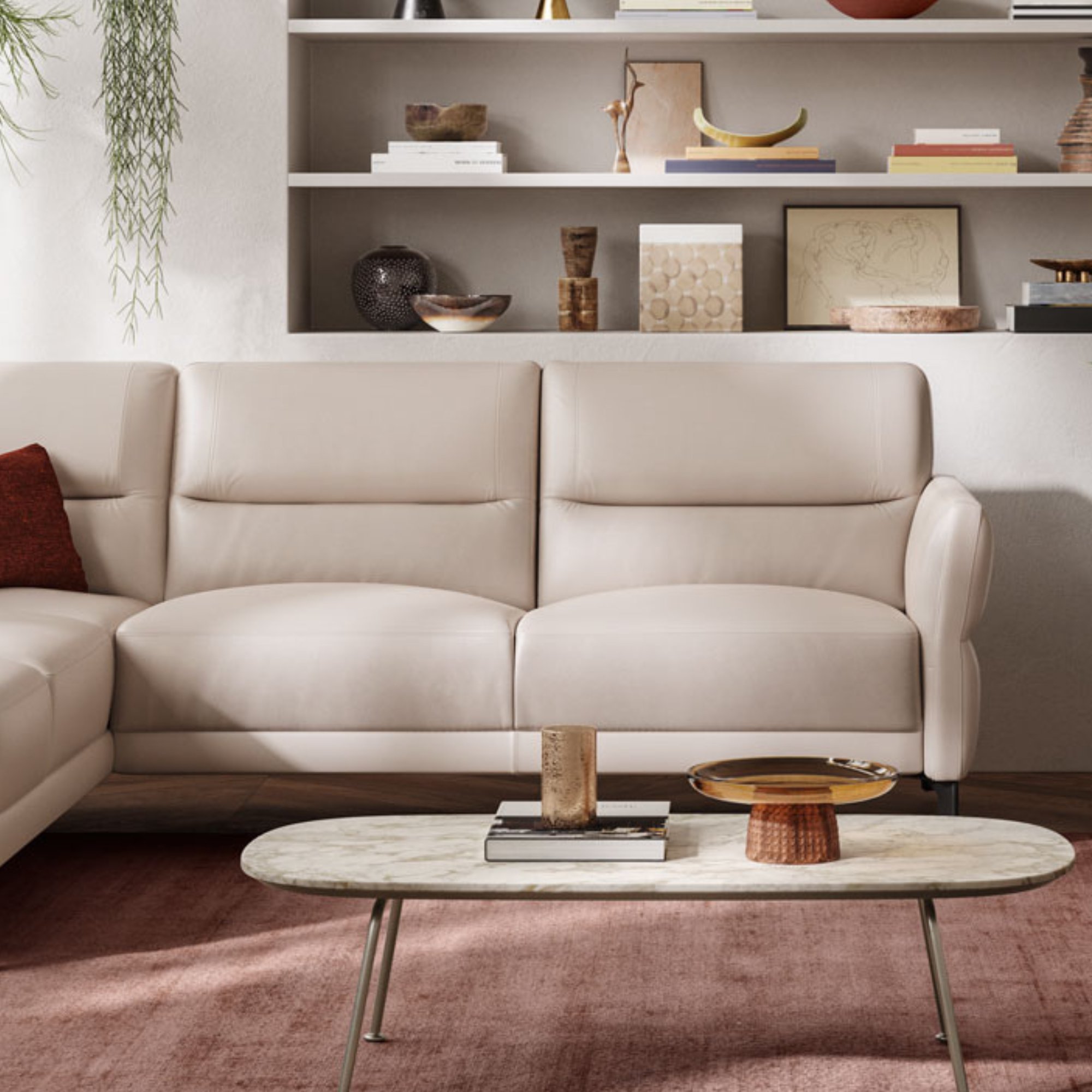 Natuzzi Editions Calore Chaise Longue Sofa | Cookes Furniture