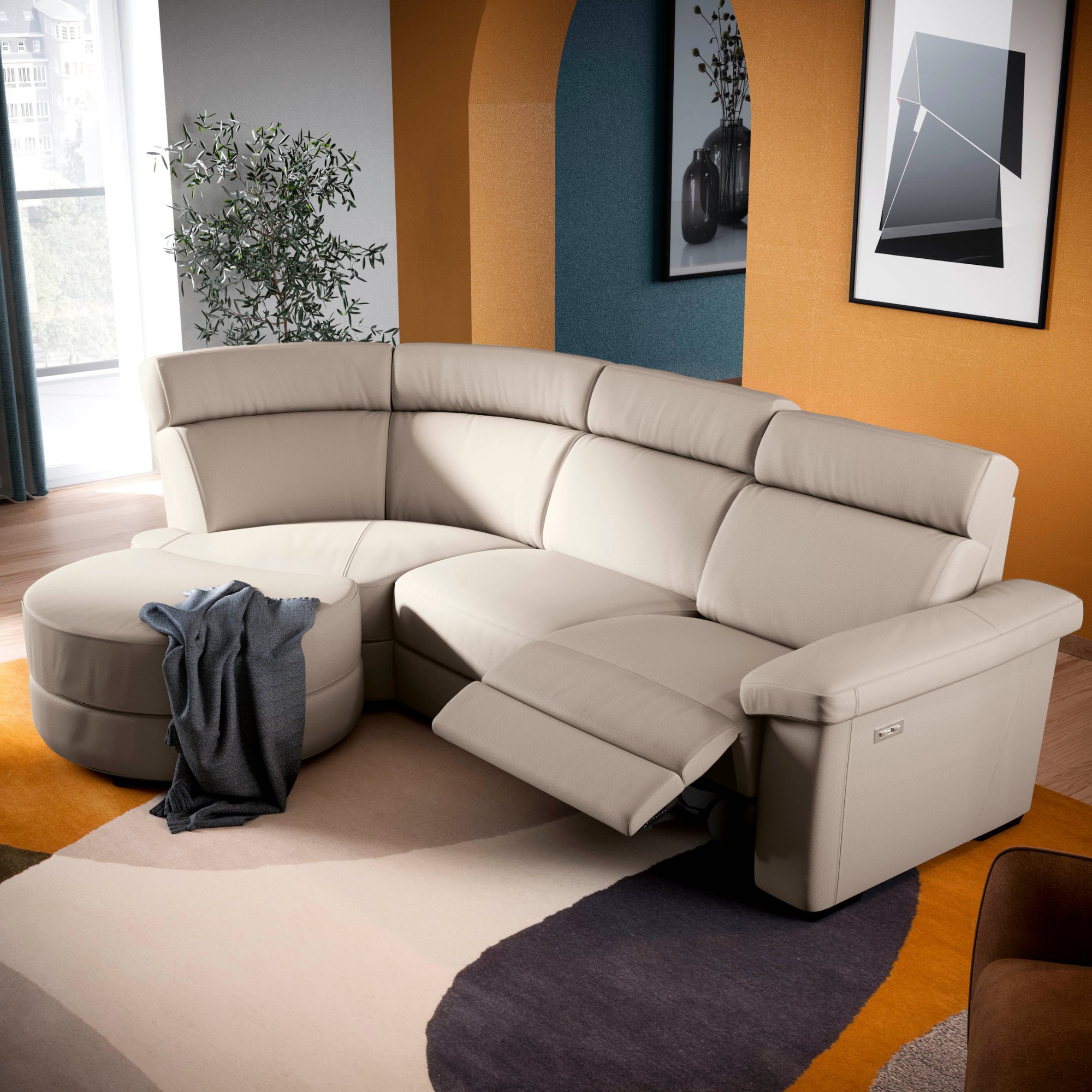 Natuzzi Editions Estremo Reclining Corner Sofa | Cookes Furniture