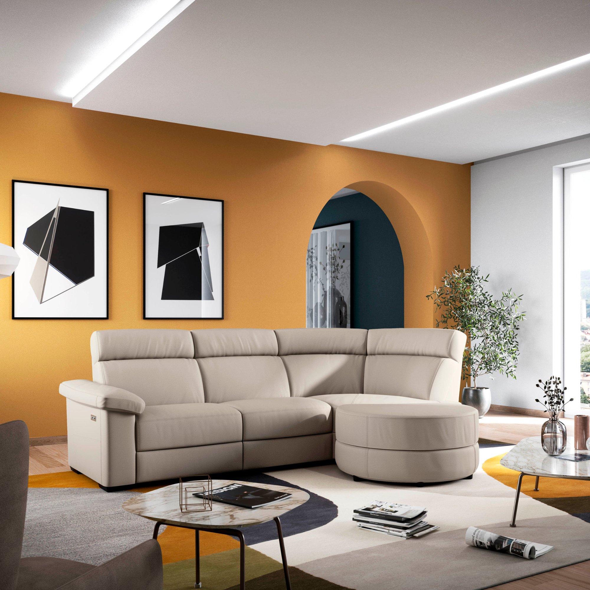 Natuzzi Editions Estremo Reclining Corner Sofa | Cookes Furniture