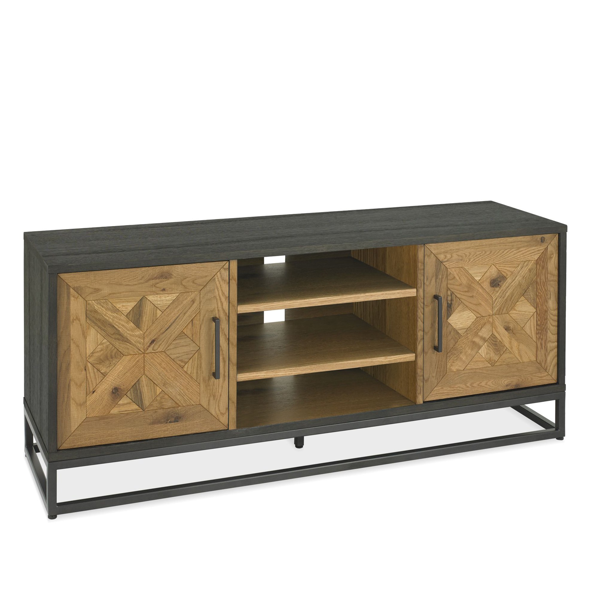 IRIS RUSTIC OAK DINING Cookes Collection Iris Entertainment Unit ...