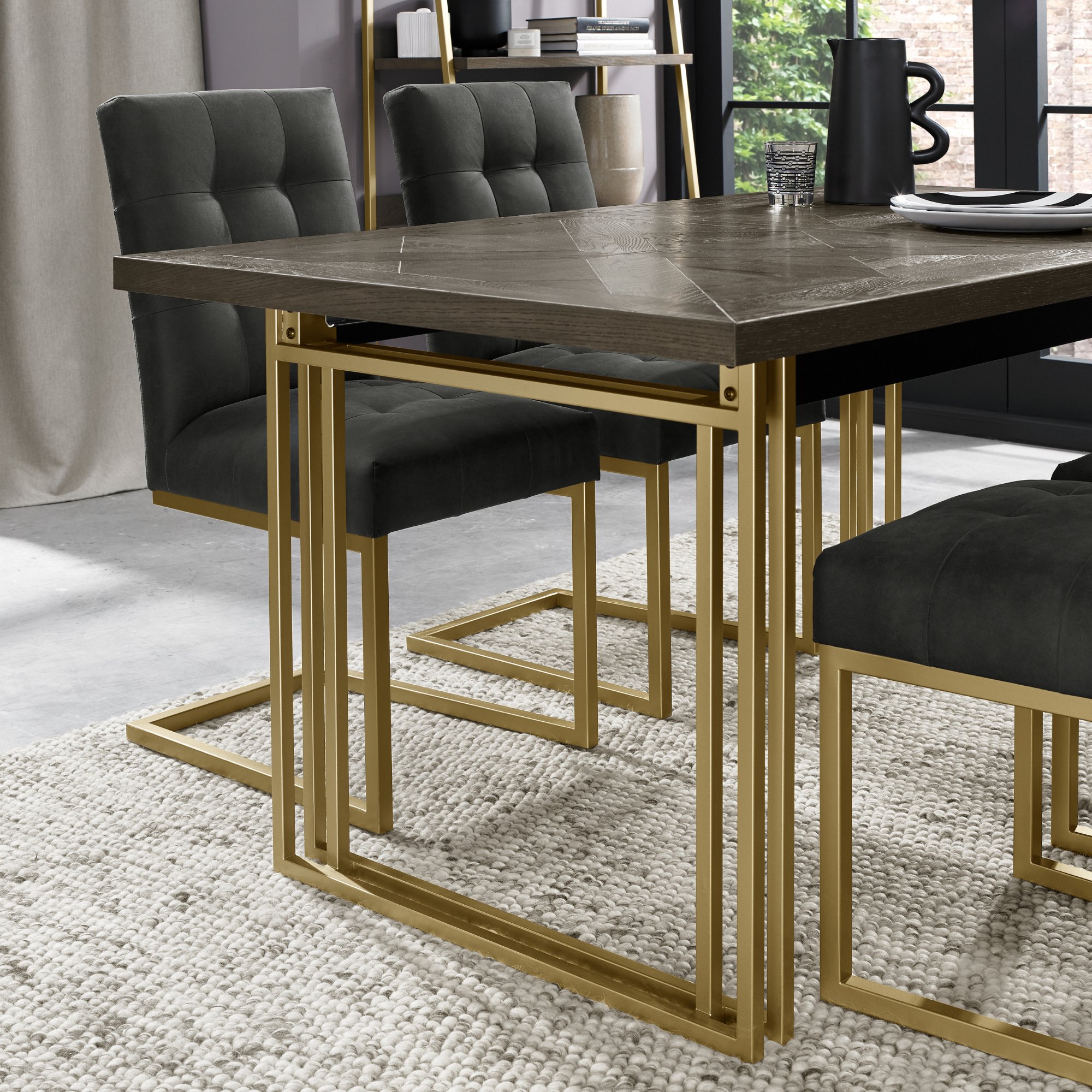 Iris Fumed Oak Dining Iris Fumed Oak 4-6 Extending Dining Table | Cookes Furniture