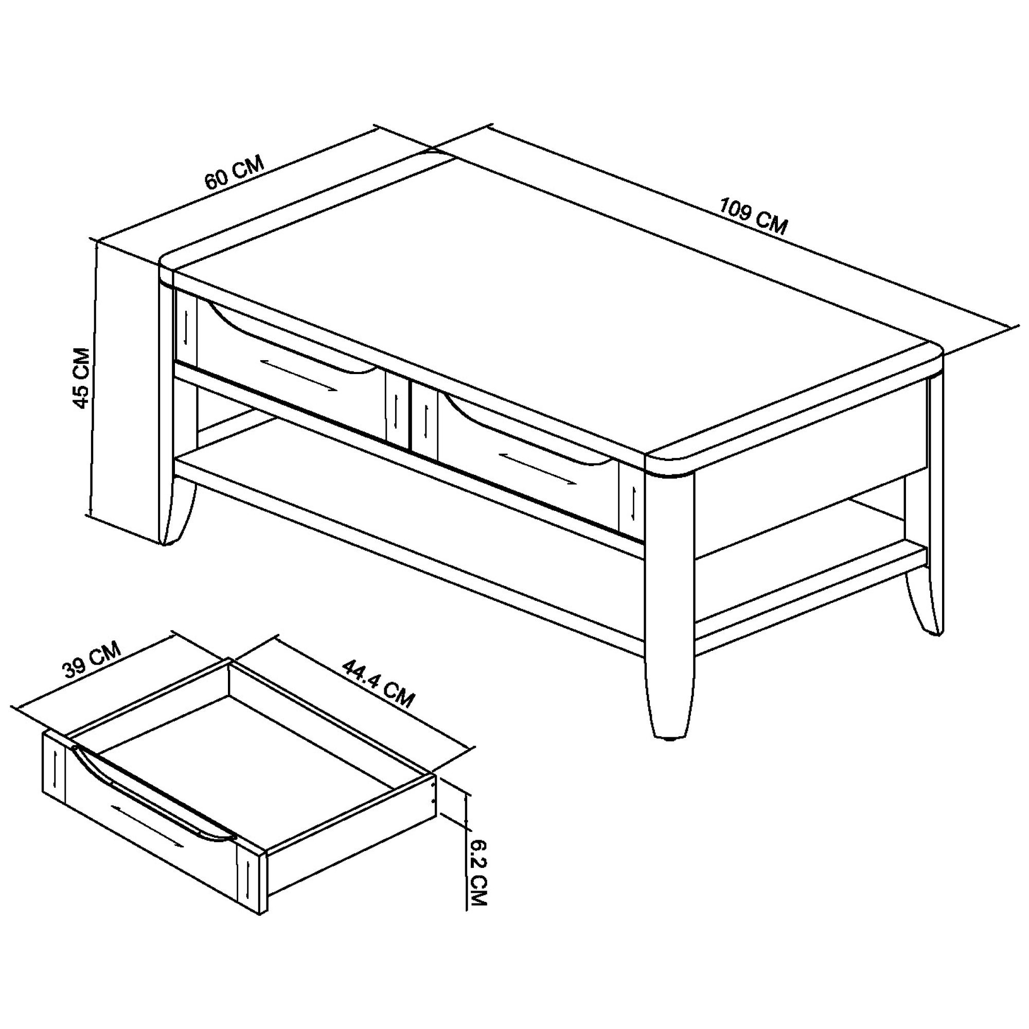 Cambridge Oak Dining Cambridge Coffee Table | Cookes Furniture