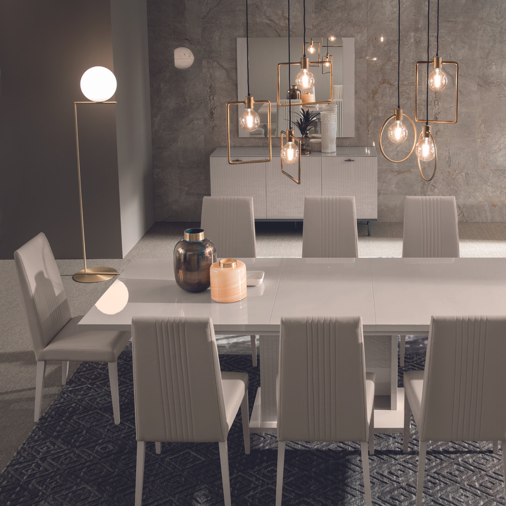 CLAIRE DINING Alf Italia Claire Large Extending Dining Table | Cookes ...