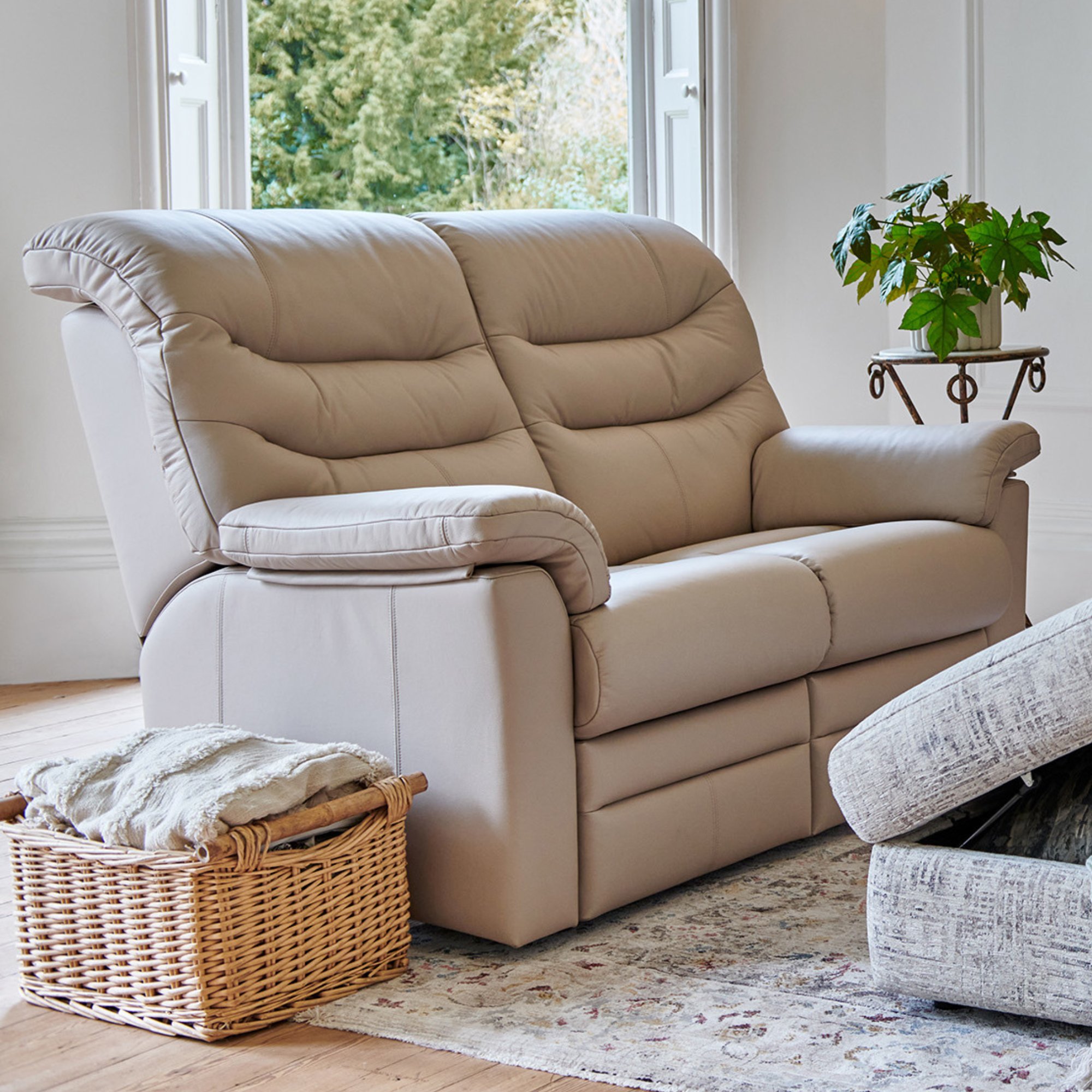 G Plan Ledbury 2 Seater Sofa in Leather | Cookes Furniture