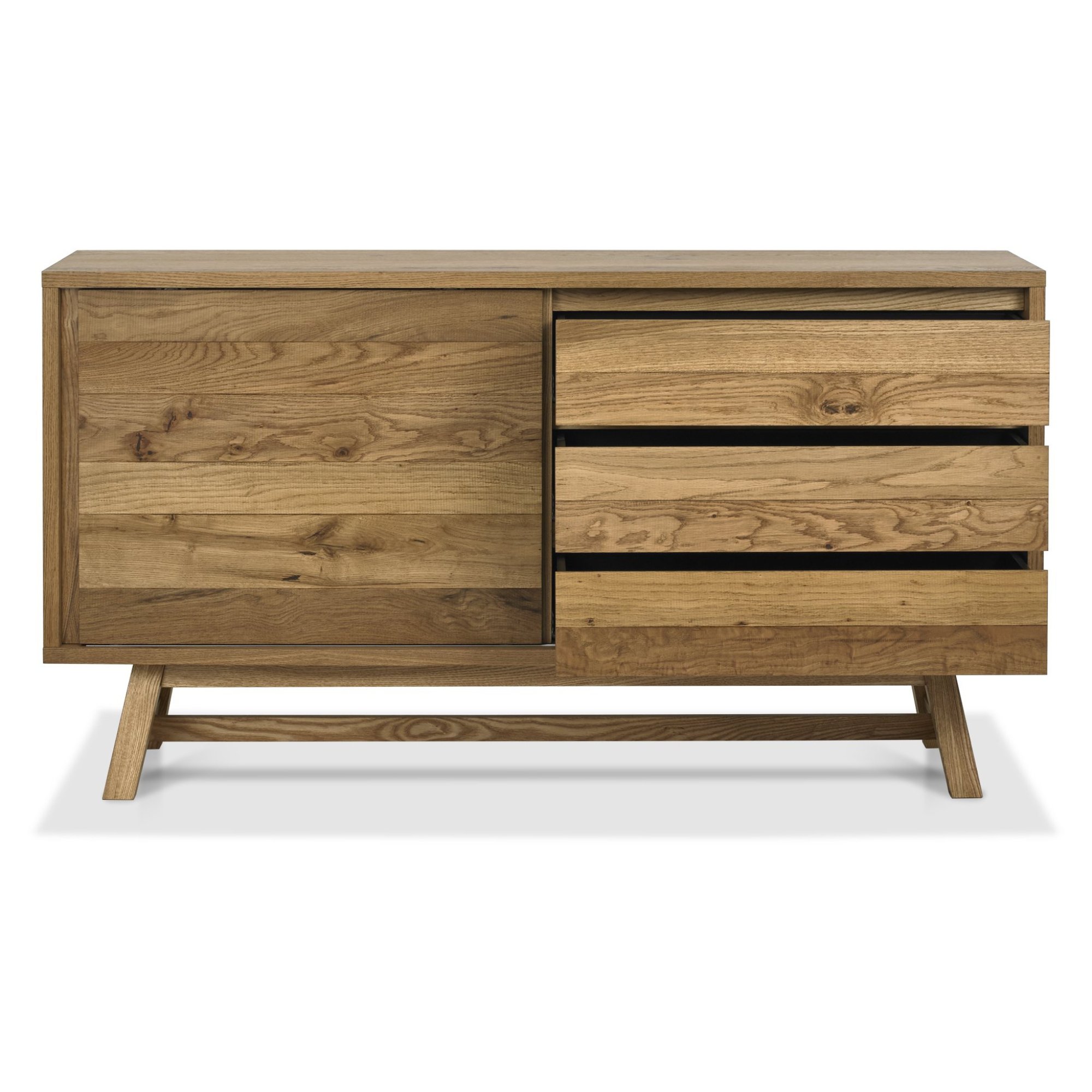 CLIFTON RUSTIC OAK Clifton Wide Sideboard | Cookes Furniture