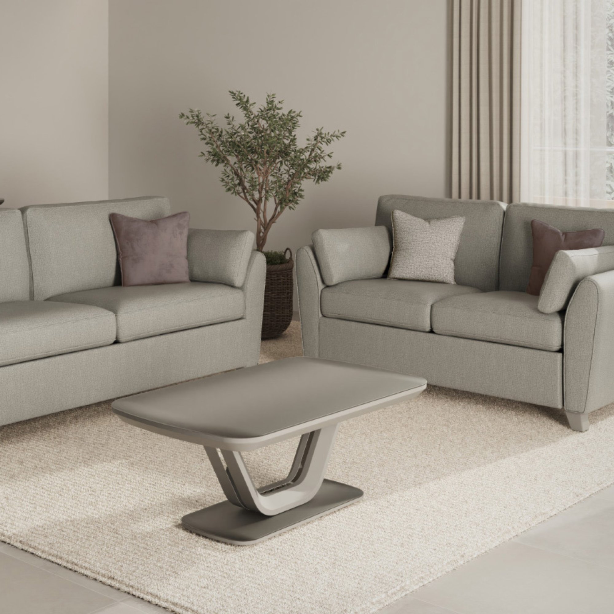 Lewis Coffee Table - Charcoal | Cookes Furniture
