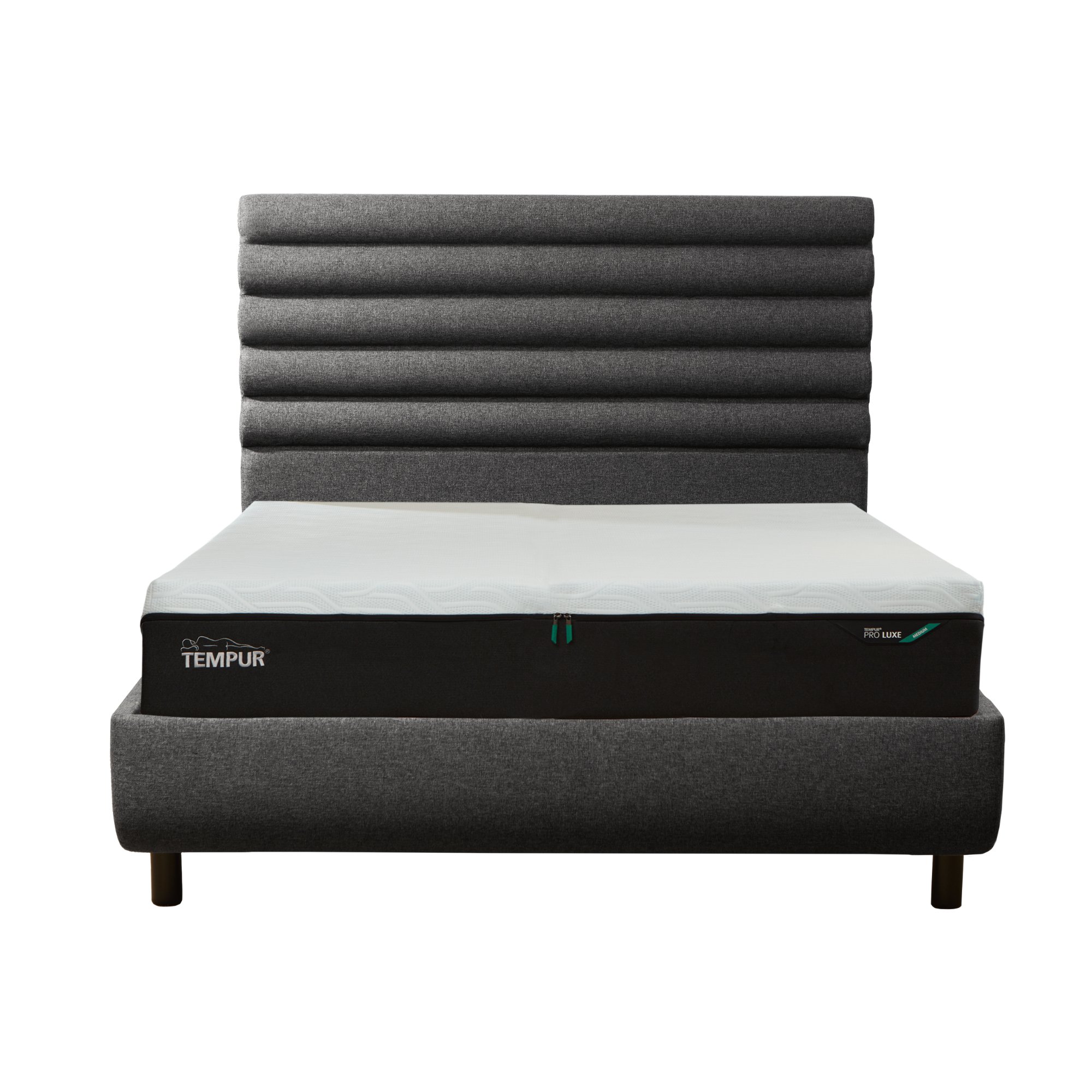 Tempur Arc Static Disc Bed with Vectra Headboard – Dark Stone | Cookes ...