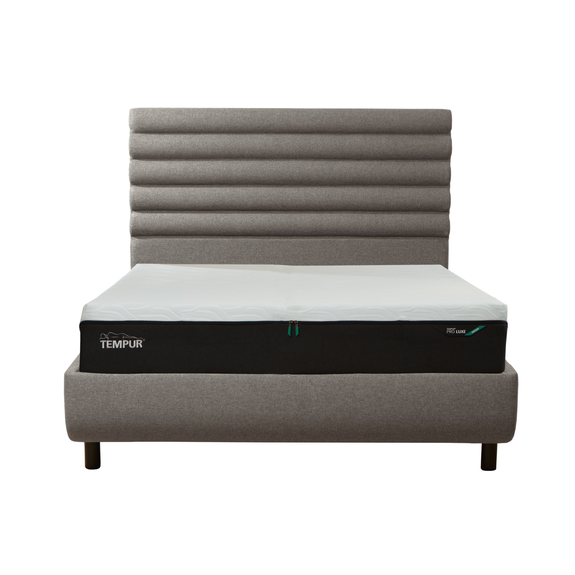Tempur Arc Static Disc Bed with Vectra Headboard – Warm Stone | Cookes ...