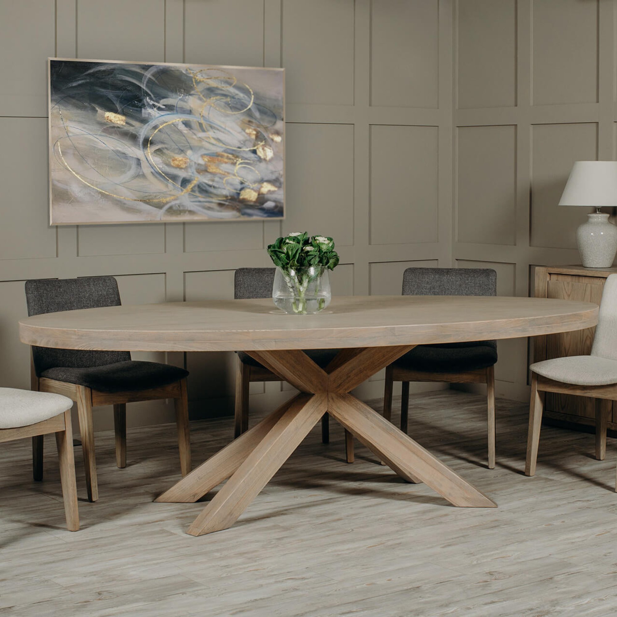 Fleur Large Oval Dining Table | Cookes Furniture
