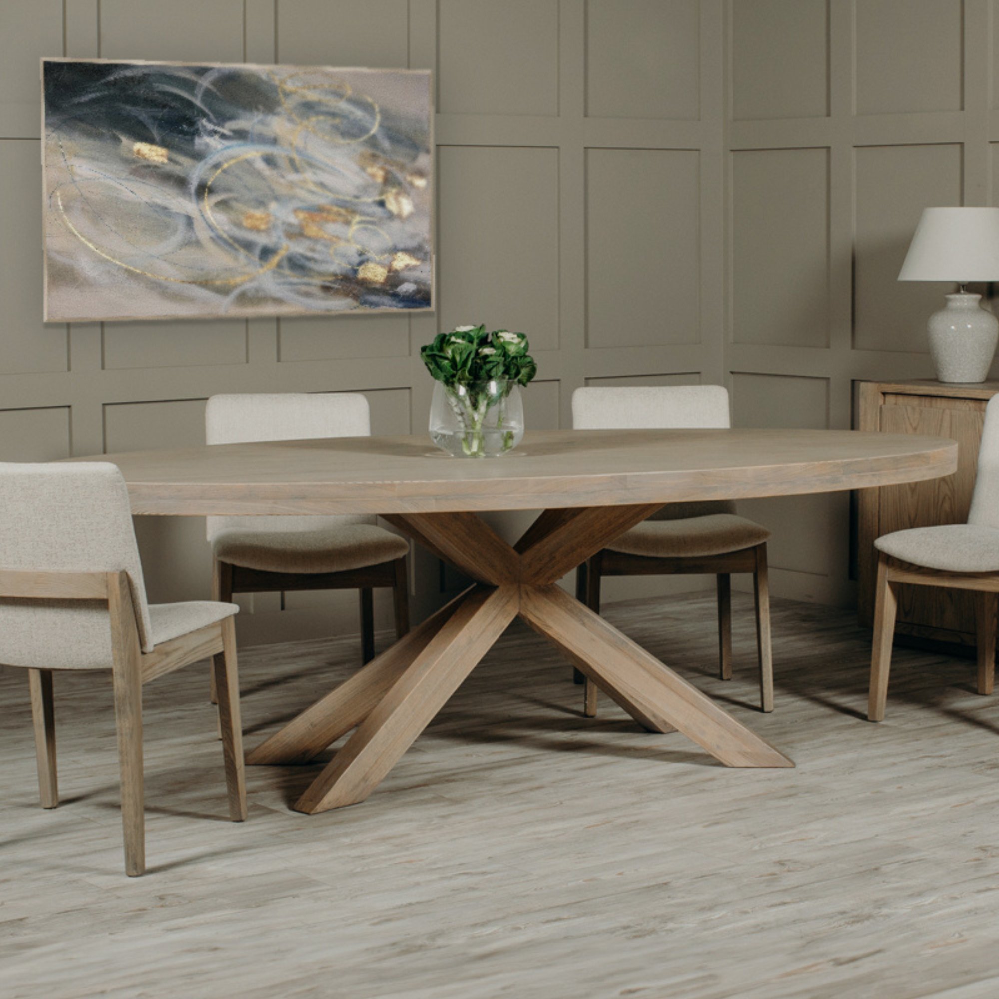 Fleur Large Oval Dining Table | Cookes Furniture