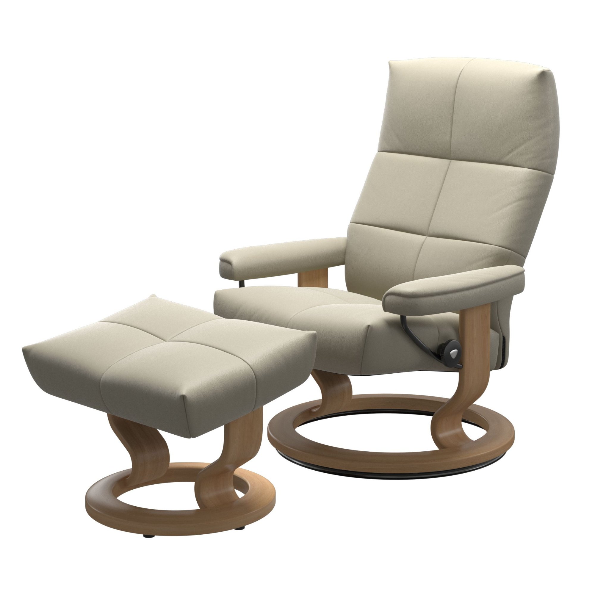 Stressless David Large Chair & Stool Classic Base | Cookes Furniture
