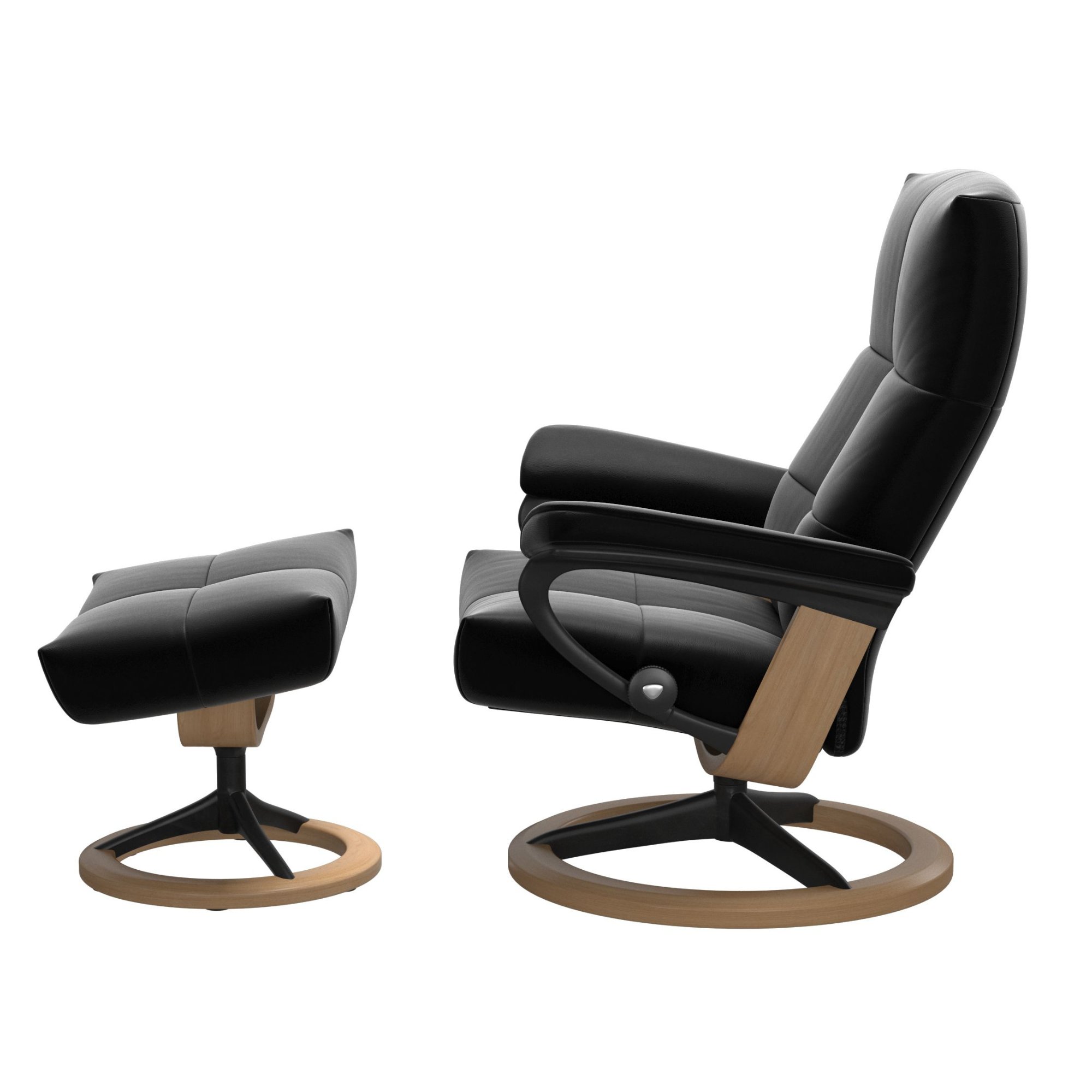 DAVID MEDIUM Stressless David Medium Chair & Stool Signature Base ...