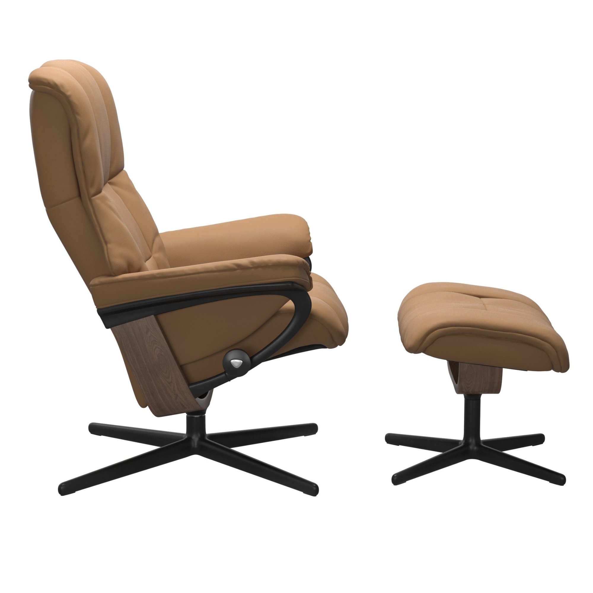 STRESSLESS MAYFAIR MEDIUM Stressless Mayfair Medium Chair & Stool Cross ...