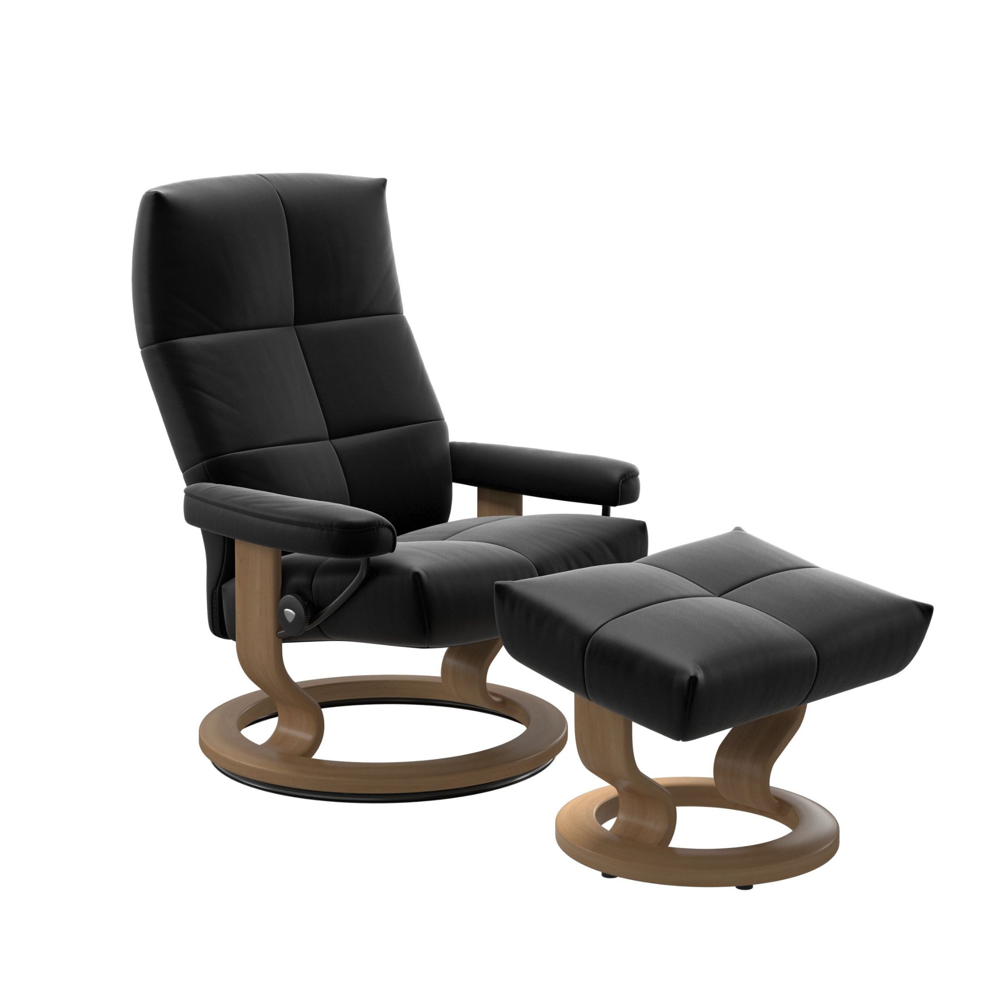 Stressless David Small Chair & Stool Classic Base | Cookes Furniture