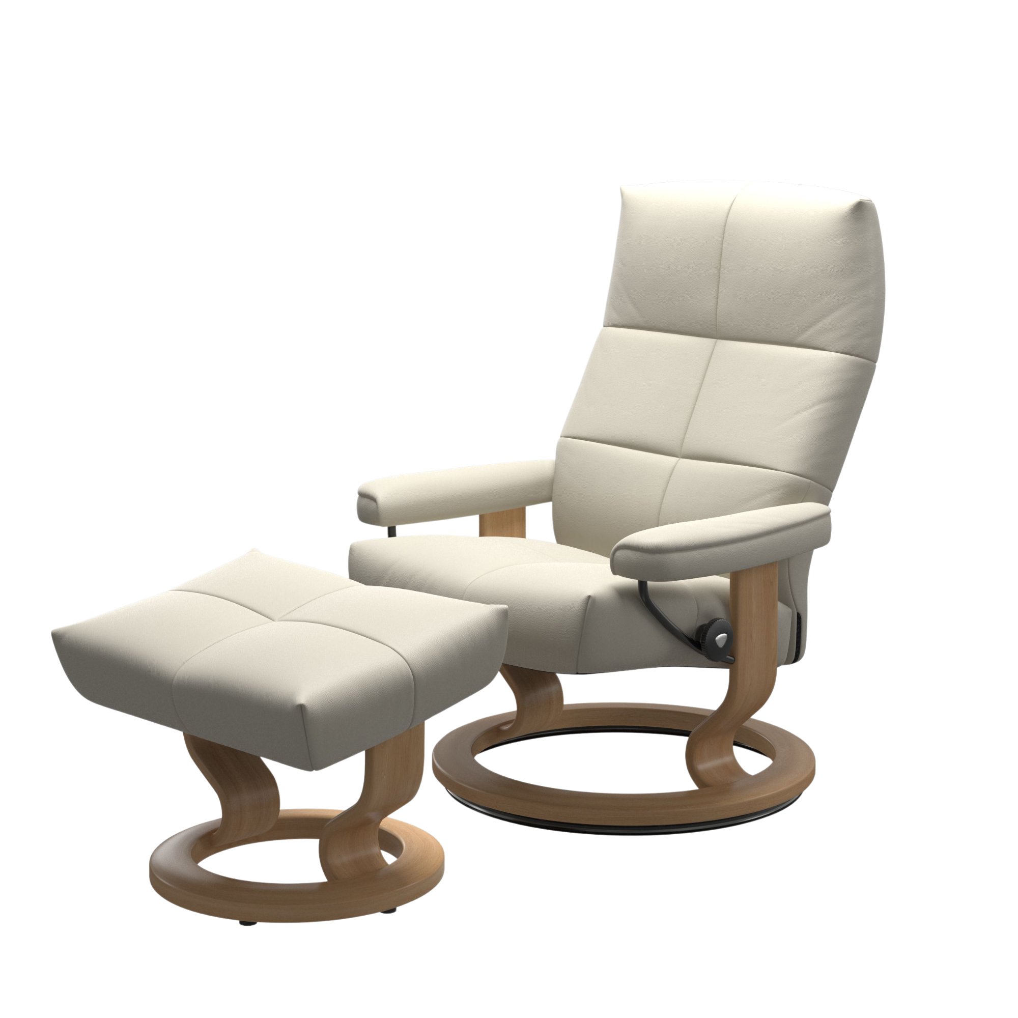 Stressless David Small Chair & Stool Classic Base | Cookes Furniture