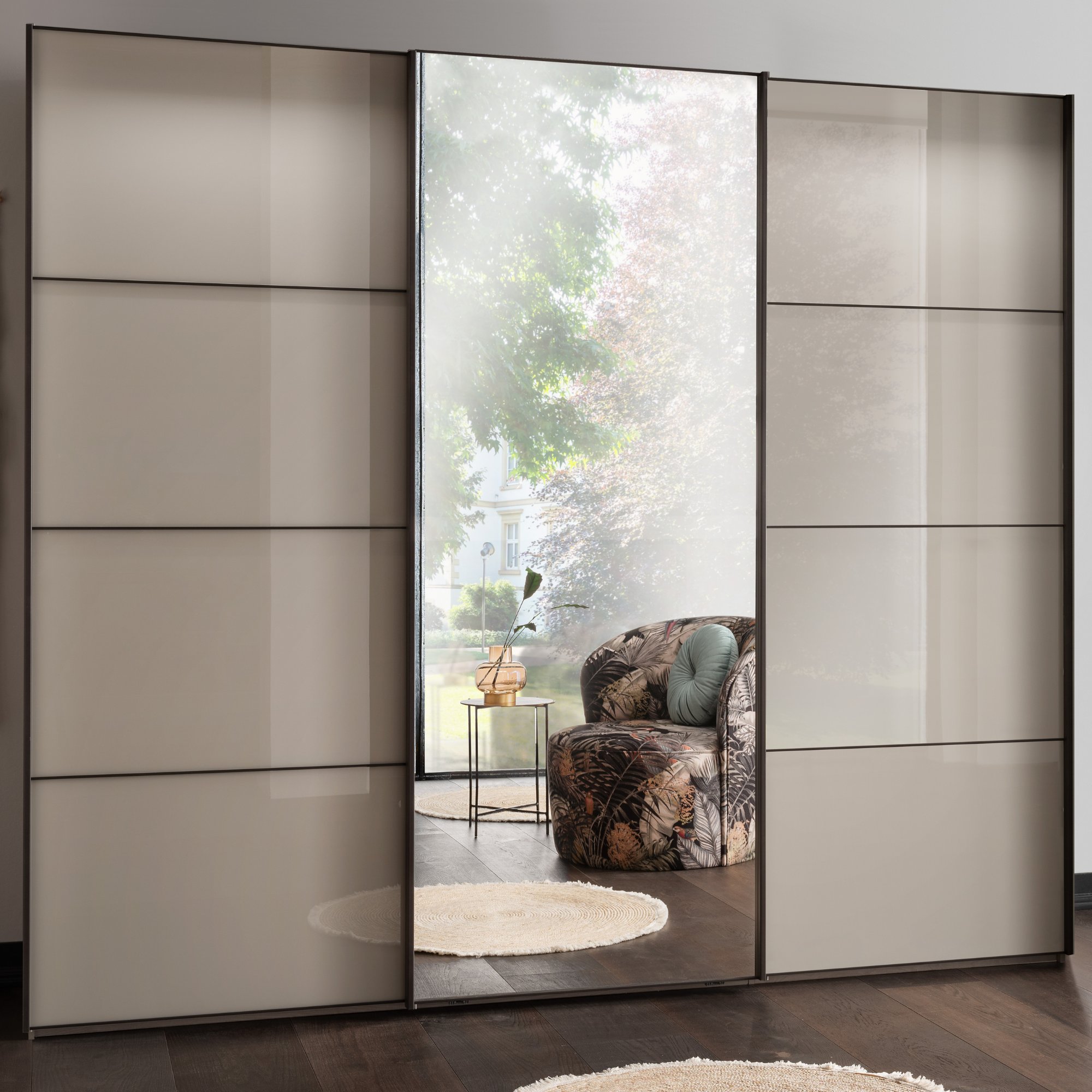 Wiemann Miami Plus 3 Door Mirrored Sliding Wardrobe | Cookes Furniture