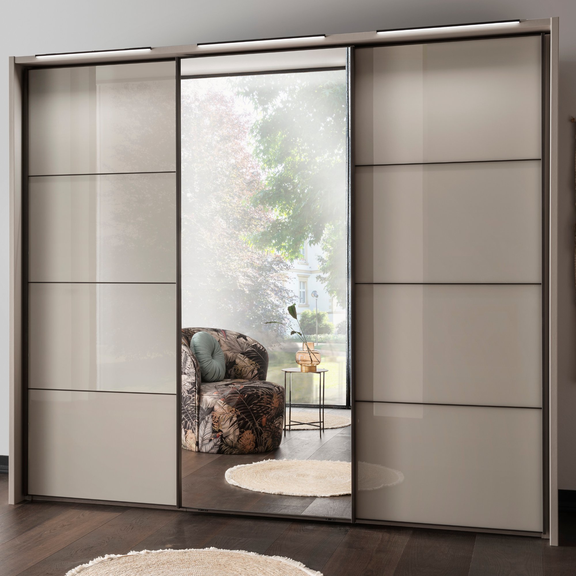 Wiemann Miami Plus 3 Door Mirrored Sliding Wardrobe | Cookes Furniture