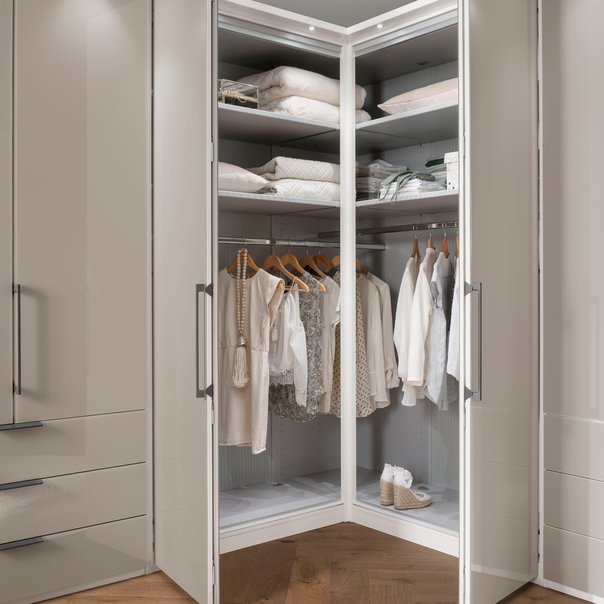 Monaco 3000 Wiemann Monaco Corner Wardrobe | Cookes Furniture
