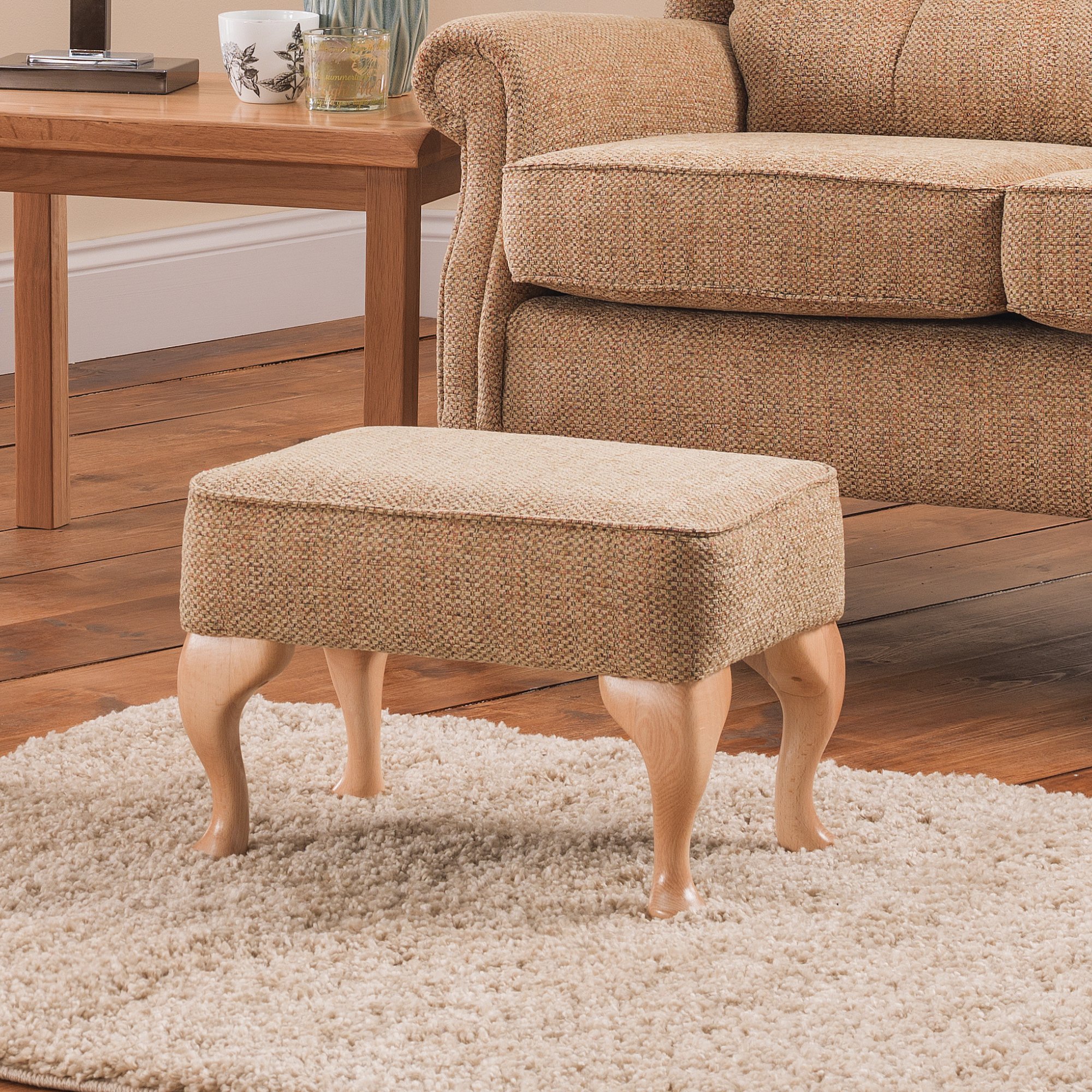 Accessories Celebrity Woburn Legged Footstool | Cookes Furniture