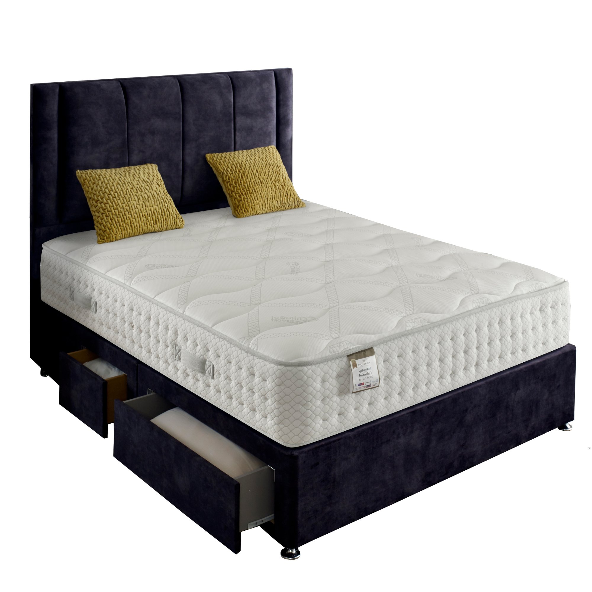 Wisteria 2000 Highgrove Chirogel 2000 Divan Set with Drawers | Cookes Furniture