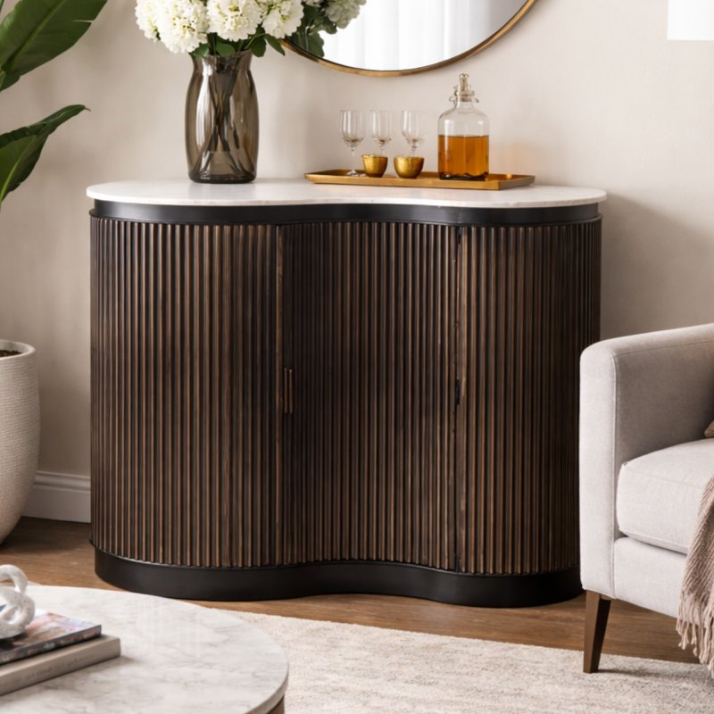 Mayfield Marble Bar Cabinet | Cookes Furniture