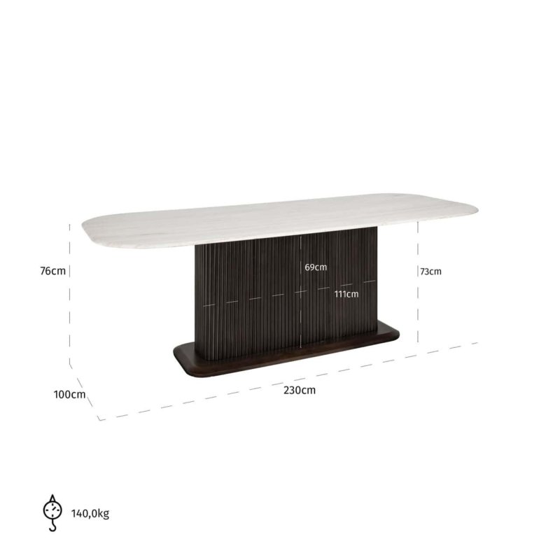 Mayfield Marble Dining Table | Cookes Furniture